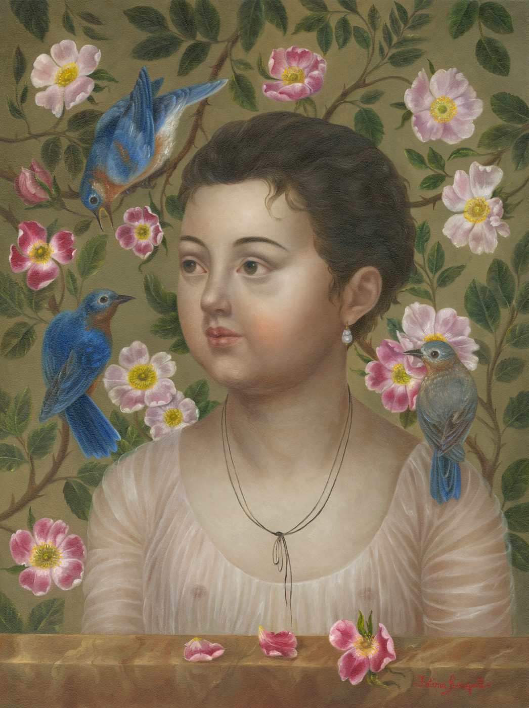 “The Strawberry Thief” and “Sweetbriar and Bluebirds” – FATIMA RONQUILLO